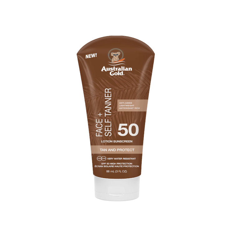 Australian Gold Face Cream and Self Tanner Lotion SPF50 88 ml – BS24 ...